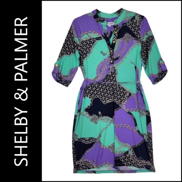 Shelby & Palmer | Dresses | Shelby Palmer Women Belt 34 Sleeves Stretch ...
